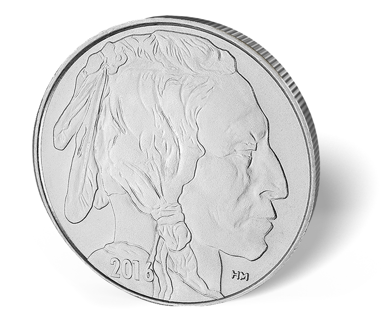 1 oz HM Buffalo Silver Round (New) - 1 oz Silver Coin | ITM Trading ...