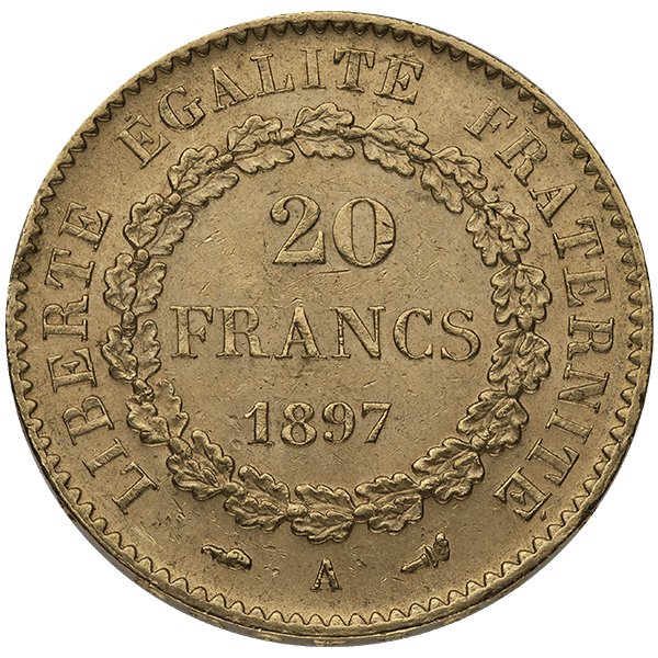 20 Francs France Gold Coin – Lucky Angel (Random Year, Varied Condition ...