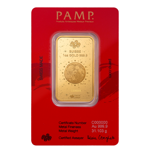 1 oz PAMP Lunar Legend White Snake Gold Bar (New w/ Assay) | ITM ...